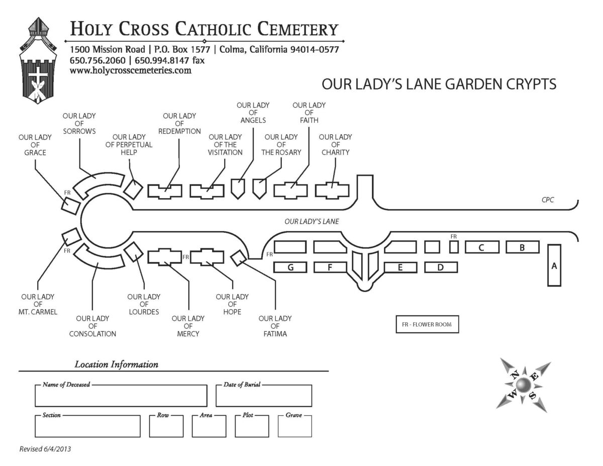 Visitors Guide - Holy Cross Cemetery